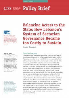 LCPS - Balancing Access to the State: How Lebanon’s System of Sectarian ...