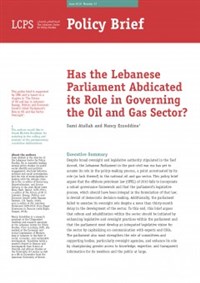 LCPS - Has the Lebanese Parliament Abdicated its Role in Governing the ...